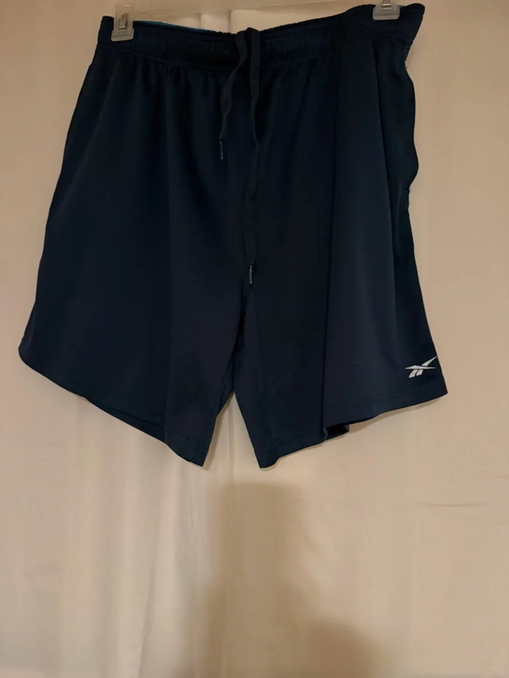 Reebok | Shorts | Reebok Mens Dark Navy Athletic Shorts With Logo ...